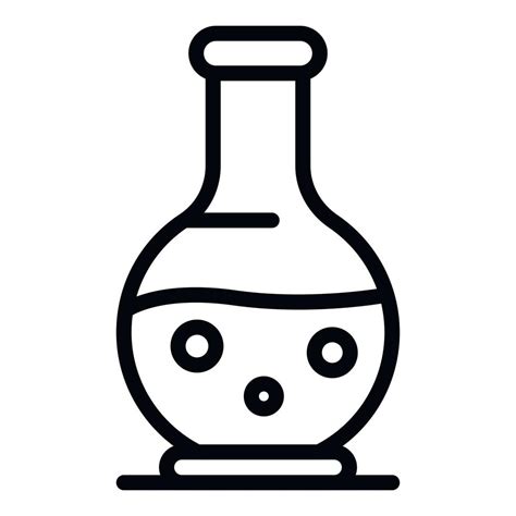 Laboratory Flask Icon Outline Style Vector Art At Vecteezy