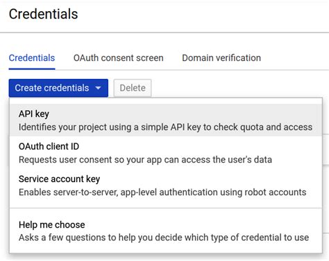 Creating A Cloud Vision Api Key Mobile Deep Learning With Tensorflow Lite Ml Kit And Flutter