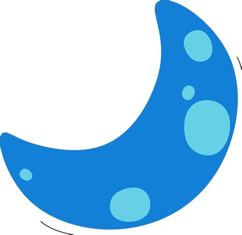 Icono De Dibujos Animados De La Luna Vector Premium