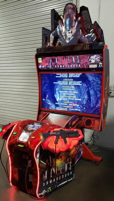 Raw Thrills Aliens Armageddon Arcade Game For Sale 42 In Monitor