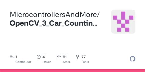 github microcontrollersandmore opencv 3 car counting cpp