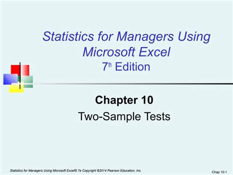 Two Sample Hypothesis Tests Ppt
