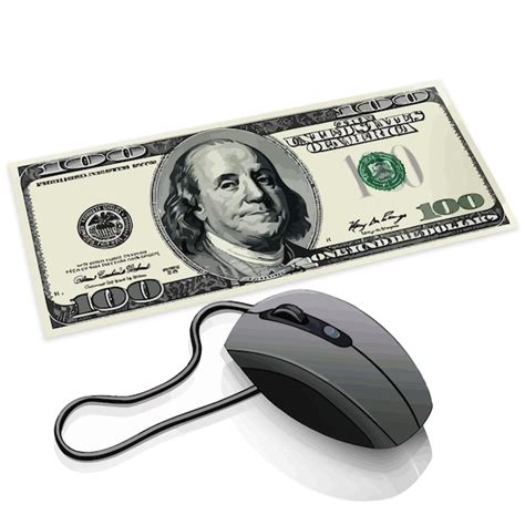 Premium Vector Computermouseandonehundreddollar