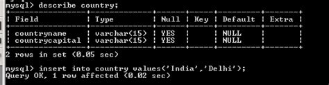 Insert Records In Table