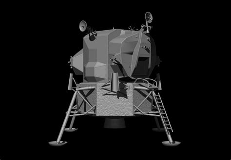 3d File Lunar Module Apollo 11 Stl Obj Files For 3d Printers 🎠 ・3d Printer Design To Download・cults