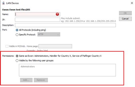 How To Limit Ewon Lans Ip Access Hms Support Portal