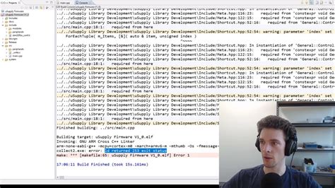 gcc embedded linker issue stops usupply development youtube