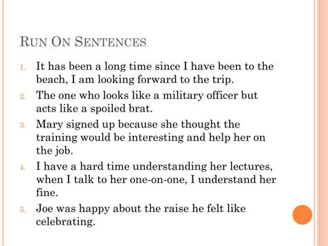 PPT Run On Sentences PowerPoint Presentation Free Download ID