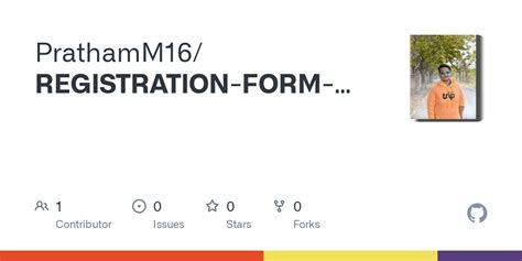GitHub PrathamM REGISTRATION FORM WITH VALIDATION USING HTML CSS AND JAVASCRIPT