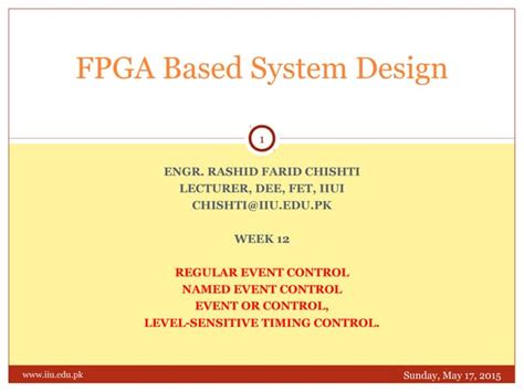 Fpga 12 Event Control Ppt