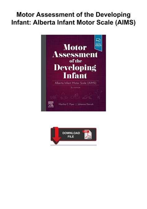 Download⚡️ Motor Assessment Of The Developing Infant Alberta Infant
