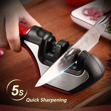 Knife Sharpener 3 Stages Kitchen Sharpening Stone Grandado