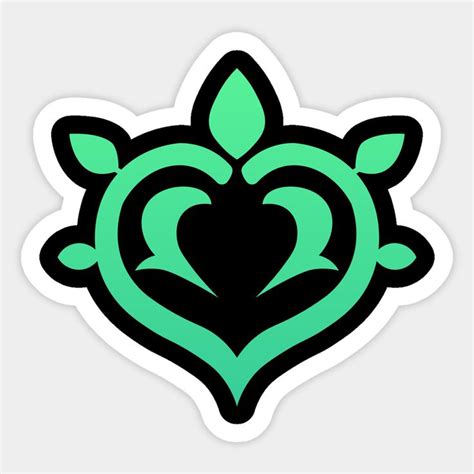 Genshin Impact Dendro Nature Element Sticker