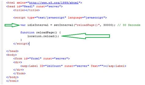 Auto Refresh Or Reload Page In ASP Net