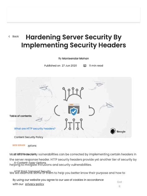 hardening server security by implementing security headers pdf