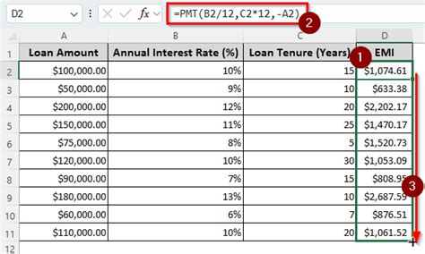 how to calculate emi in excel 2 simple methods excel insider