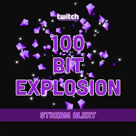 Twitch Cheer Alerts Bundle 5 Bit Explosions Full Screen Animated
