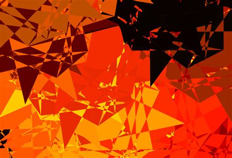 Dark Orange Vector Background With Triangles 21720492 Vector Art At Vecteezy