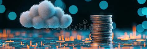 An Overview Of The Cloud Computing Concept Including Servers And Data Centers Stock Image