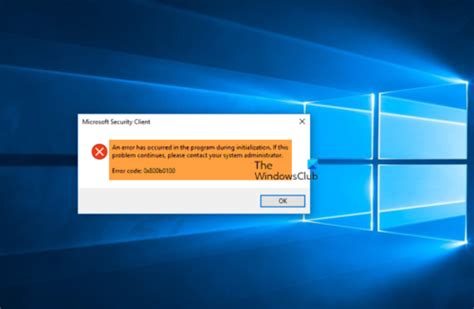 Windows Defender Error 0x800b0100 On Windows 11