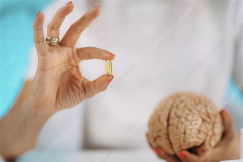 cognitive enhancement supplements conceptual image stock image