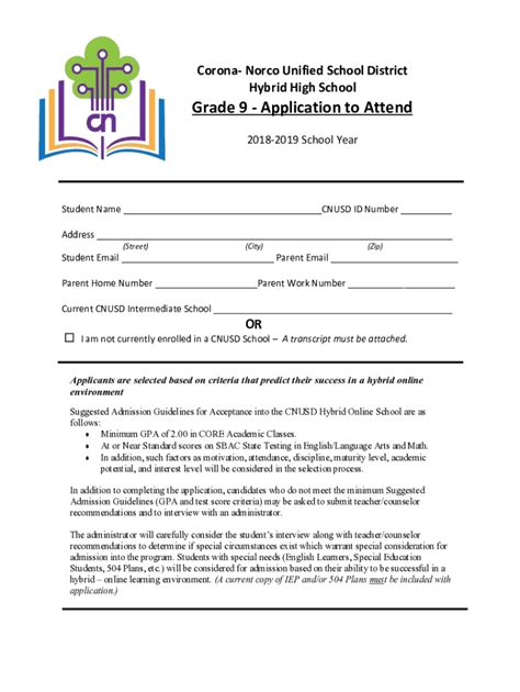 Fillable Online Grade 9 Application To Attend Sharpschool Fax Email
