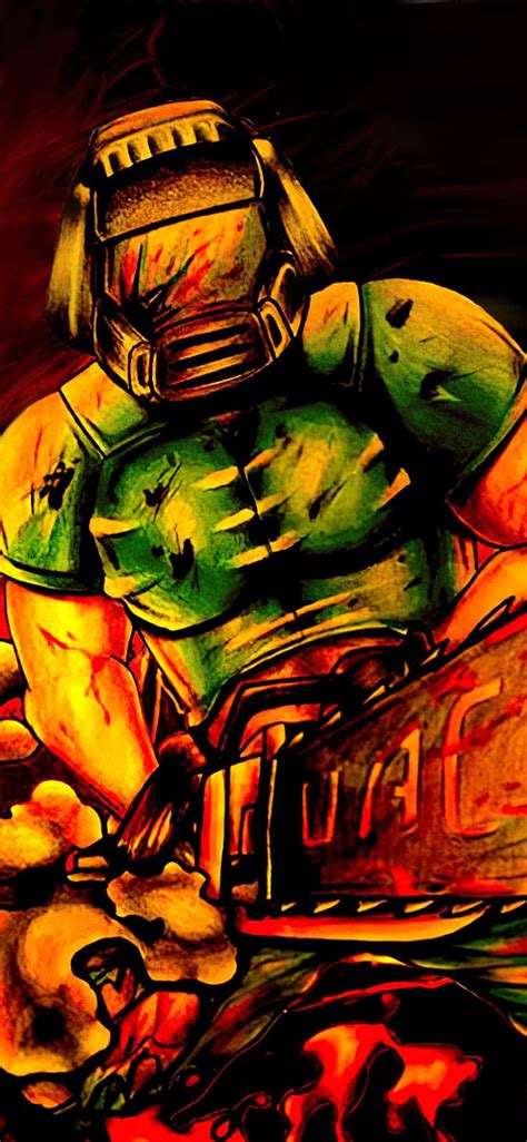 Download Fictional Character Doom Guy Pixel 3xl Doom Eternal Shooter Background