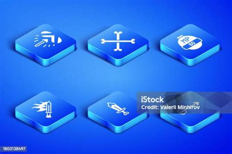 화살 마법 화살 게임용 검 교차된 인간 뼈 및 비디오 바 아이콘을 설정합니다 벡터 3차원 형태에 대한 스톡 벡터 아트 및 기타 이미지 3차원 형태 강철 고대의