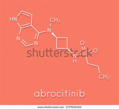 Abrocitinib Atopic Dermatitis Drug Molecule Jak1 Stock Illustration 1599606466 Shutterstock
