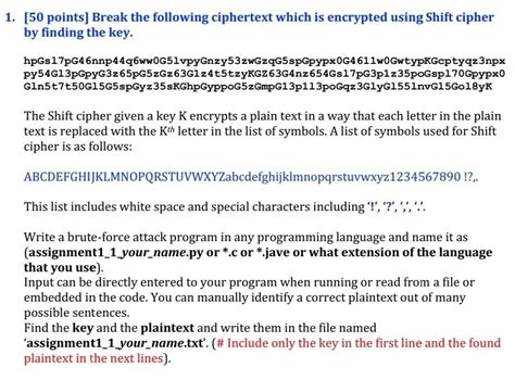 Solved Points Break The Following Ciphertext Which Is Chegg Com