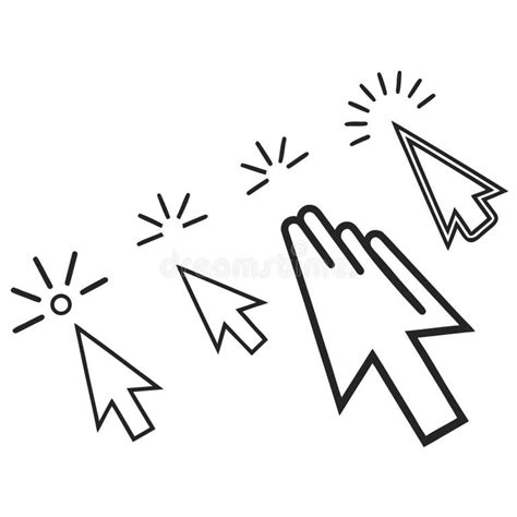 Mouse Cursor Selections Stock Illustrations 11 Mouse Cursor