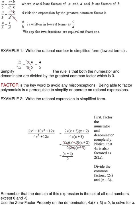 Multiplying Rational Expressions Worksheet Rational Expressions Pdf Free Downloa
