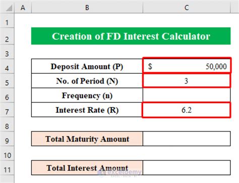 how to create fd interest calculator in excel with easy steps