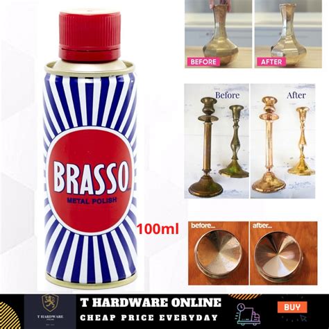 100 Original Brasso 100ml Liquid Metal Brass Copper Chrome Polish