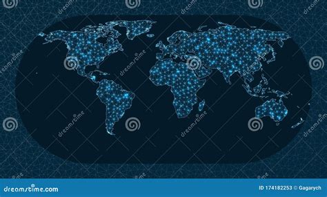 World Map Connection Stock Vector Illustration Of Graph 174182253