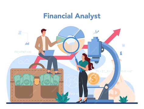 Premium Vector Financial Analyst Or Consultant Illustration