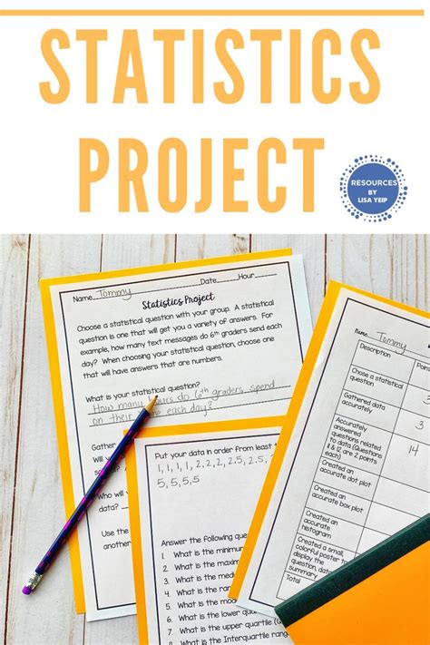 Math Statistics Project Based Learning Dot Plot Box Plot Histogram Real