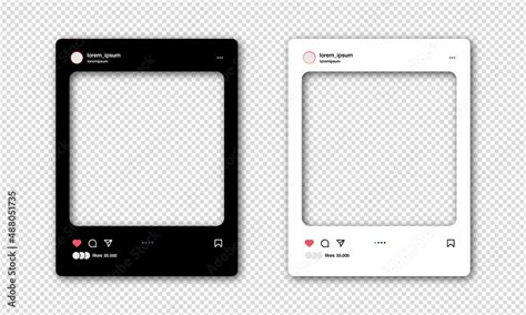 Instagram Post Template Phone Dark Mode Mockup