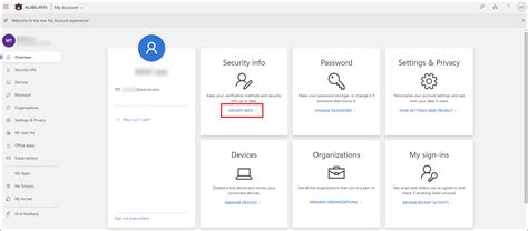 Information Technology Microsoft Mfa How To Manage Your Authentication Methods Service Portal