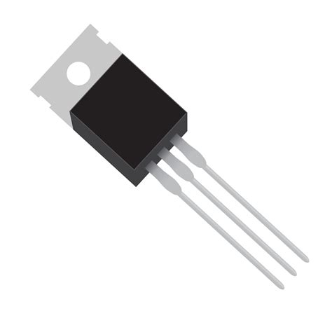Field Effect Transistor Icon On White Background Power Transistor Icon Vector Illustration