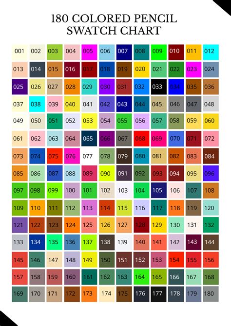 Color Swatch Chart Pdf