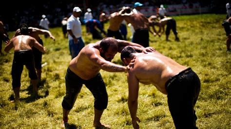 Oil Wrestlers Seek Glory In Turkeys Centuries Old Contest