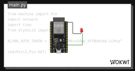 Blynk Control Led Wokwi Esp32 Stm32 Arduino Simulator