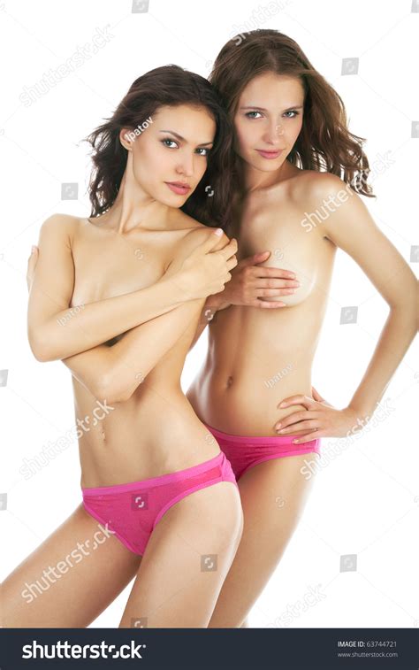 Two Beautiful Naked Women Isolated Stock Photo Shutterstock