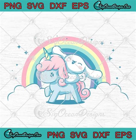 Cinnamoroll And Corune Unicorn Svg Hello Kitty Kawaii 2023 Svg Png Cricut File