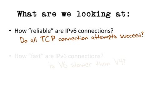 Measuring IPv ISP Performance PPT