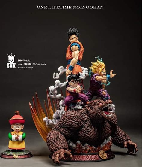 Ready Stock Shk Dragon Ball Z Statue Son Gohan Evolution Hobbies And Toys Toys And Games On