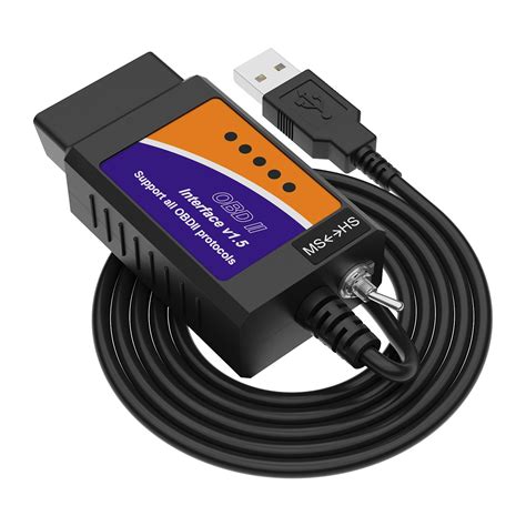 Amazon.com: ELMconfig ELM327 OBD2 USB Adapter for Windows, OBD2 Scanner ...