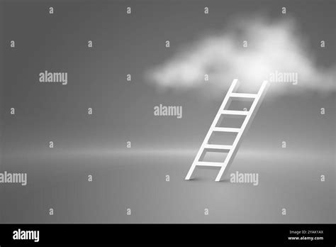 3d Style Growth Ladder Background Climb Up For Success And Progress Vector Stock Vector Image