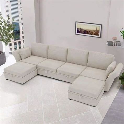 6 Seater Fabric Modern U Shape Sofa Set 222 At ₹ 32000set In Nagpur